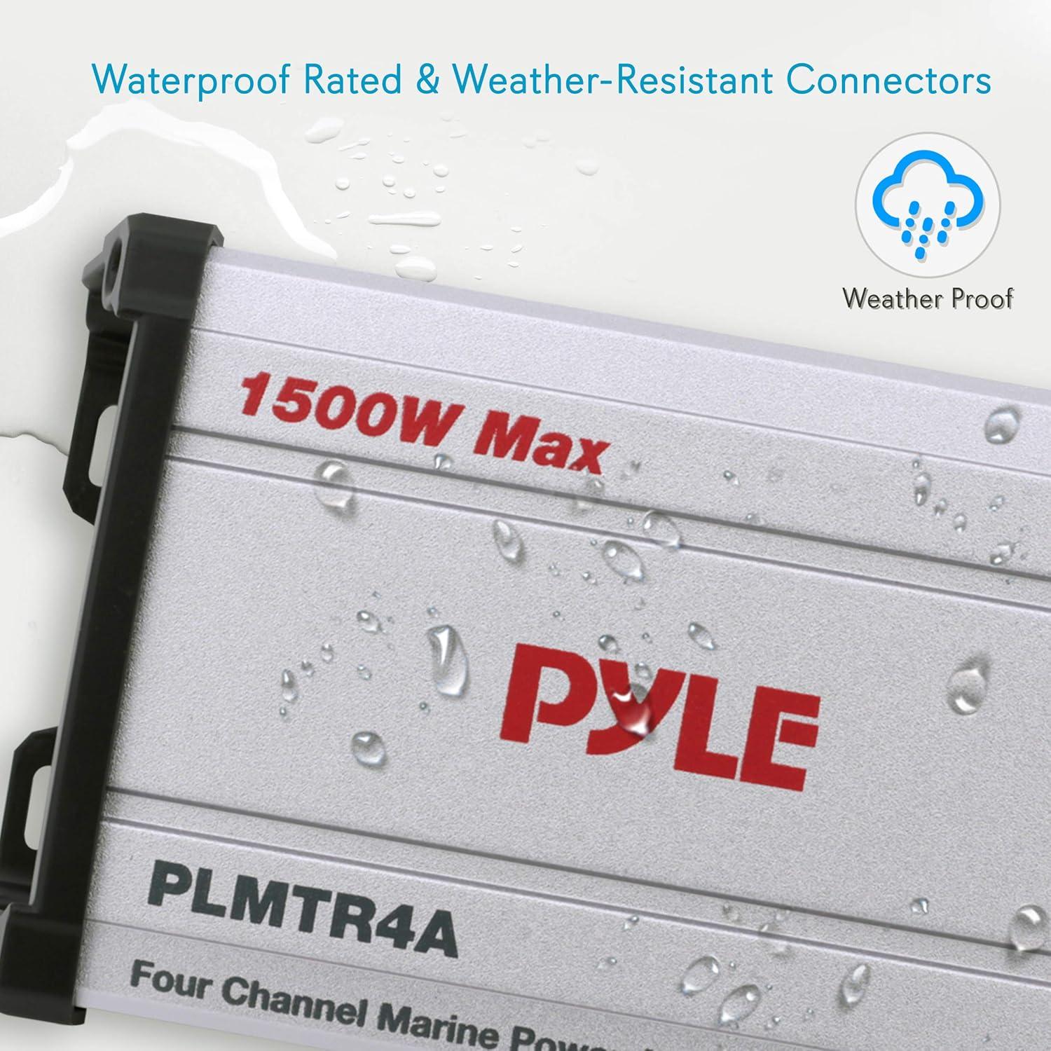 Pyle 4-Channel Marine Amplifier Receiver | Buy Now with Express ...