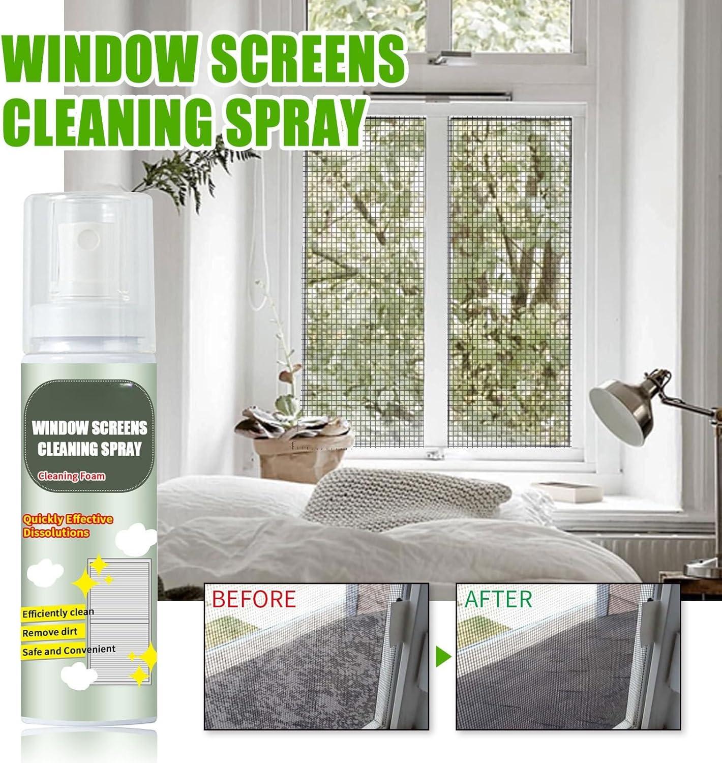 No-Removal Window Screen Foam Cleaner dust and Scale Removal Door and ...