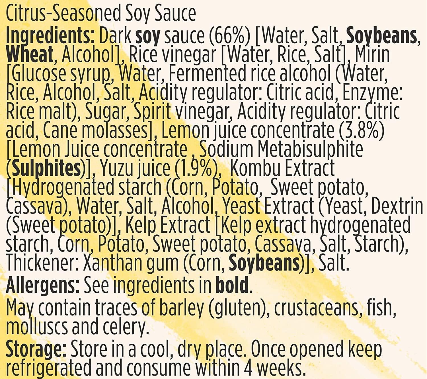 Yutaka Yuzu Ponzu - Citrus-Seasoned Soy Sauce 150ml | Buy Now with Express International ...