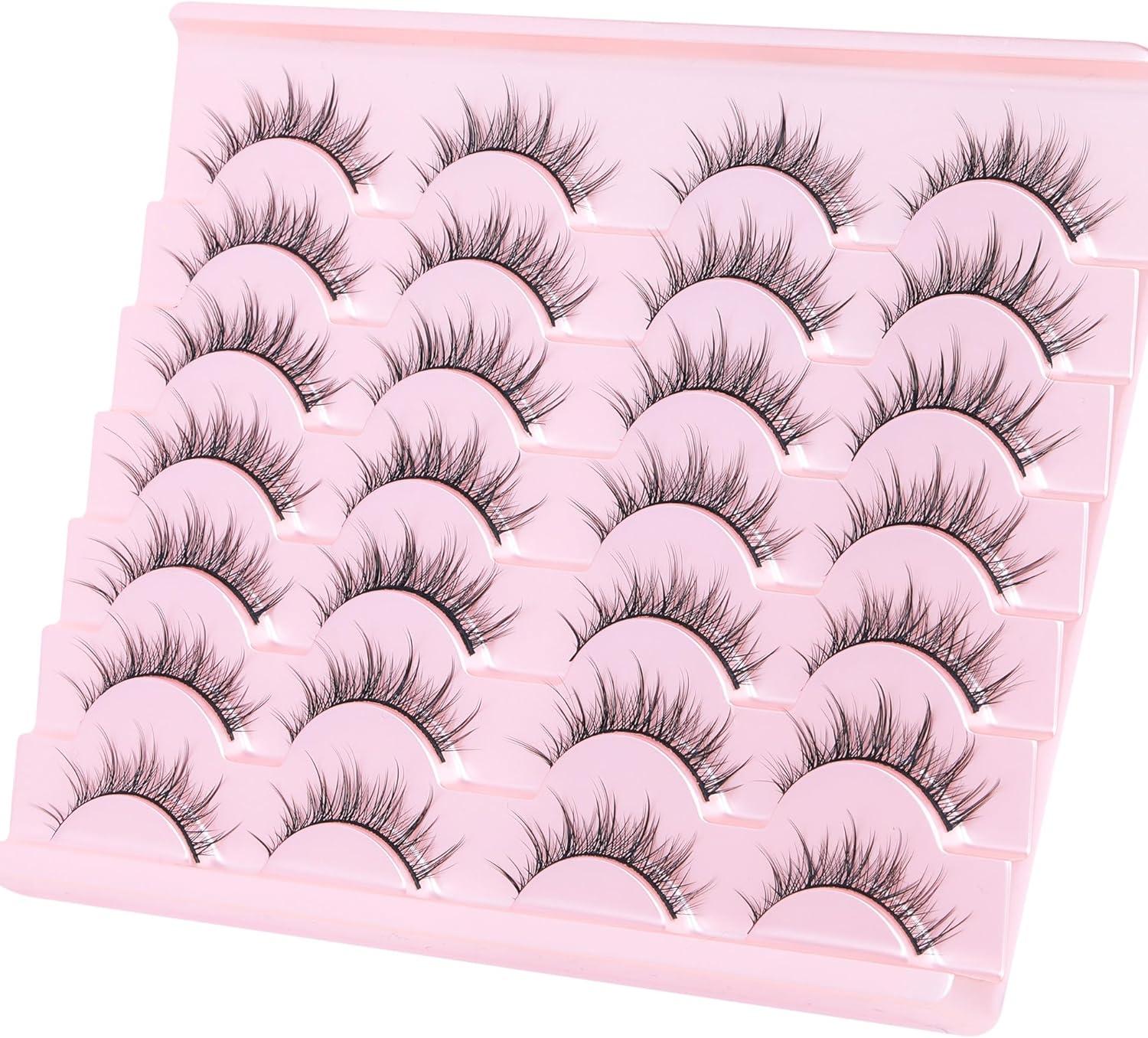 Manga Lashes False Eyelashes Wispy Eye Lashes Fluffy Anime Lashes Strip ...