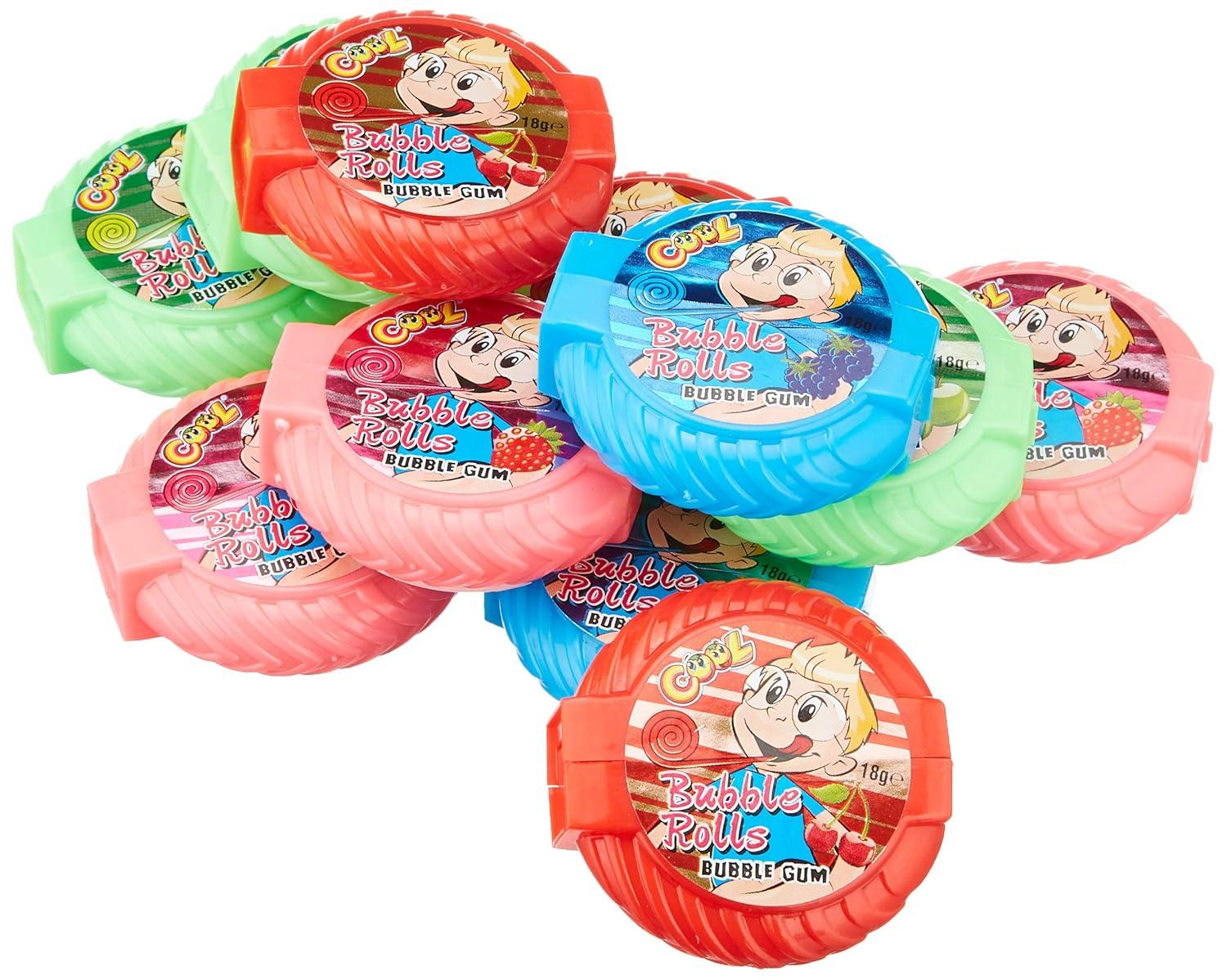 Buy Cool Bubble Rolls Chewing Gum Extra Wide 24-Pack (432g ...