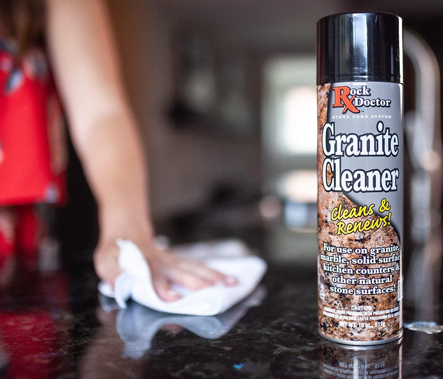 Rock Doctor Granite Cleaner - 18 oz Spray for Countertops & Stone ...