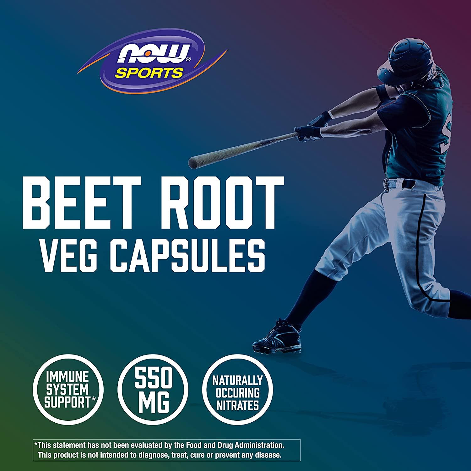 Now Foods Sports Beet Root 550mg - 180 Veg Capsules for Energy ...