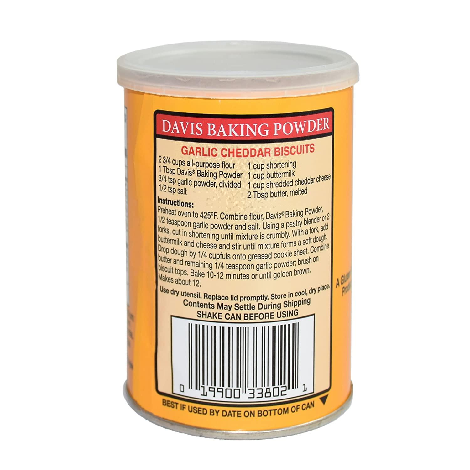 Davis Baking Powder 8.1 oz - Top Quality Leavening Agent for Baking ...