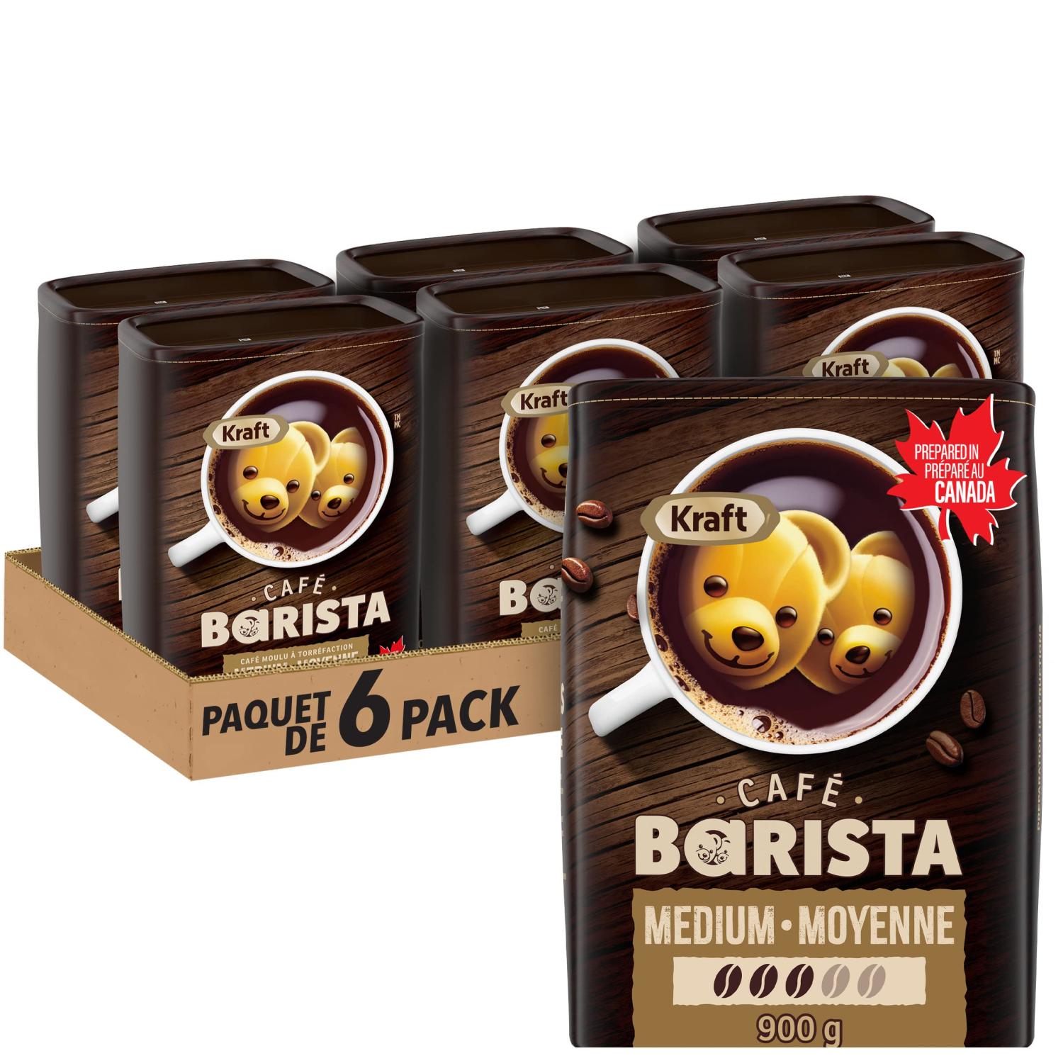Kraft Caf Barista Medium Roasted Ground Coffee 6 ct Case