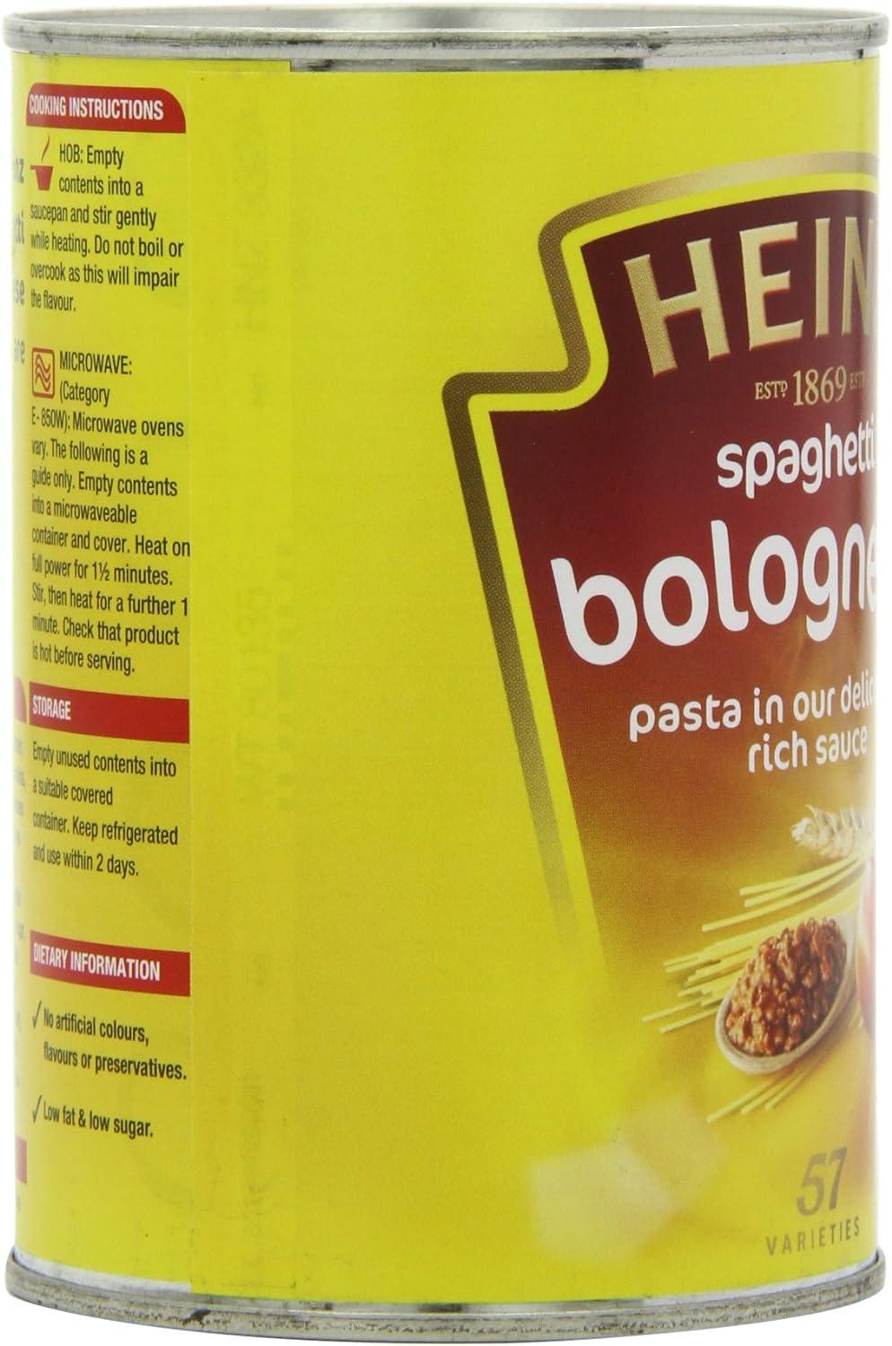 Heinz Spaghetti Bolognese 400g - Delicious and Convenient Pasta Meal ...