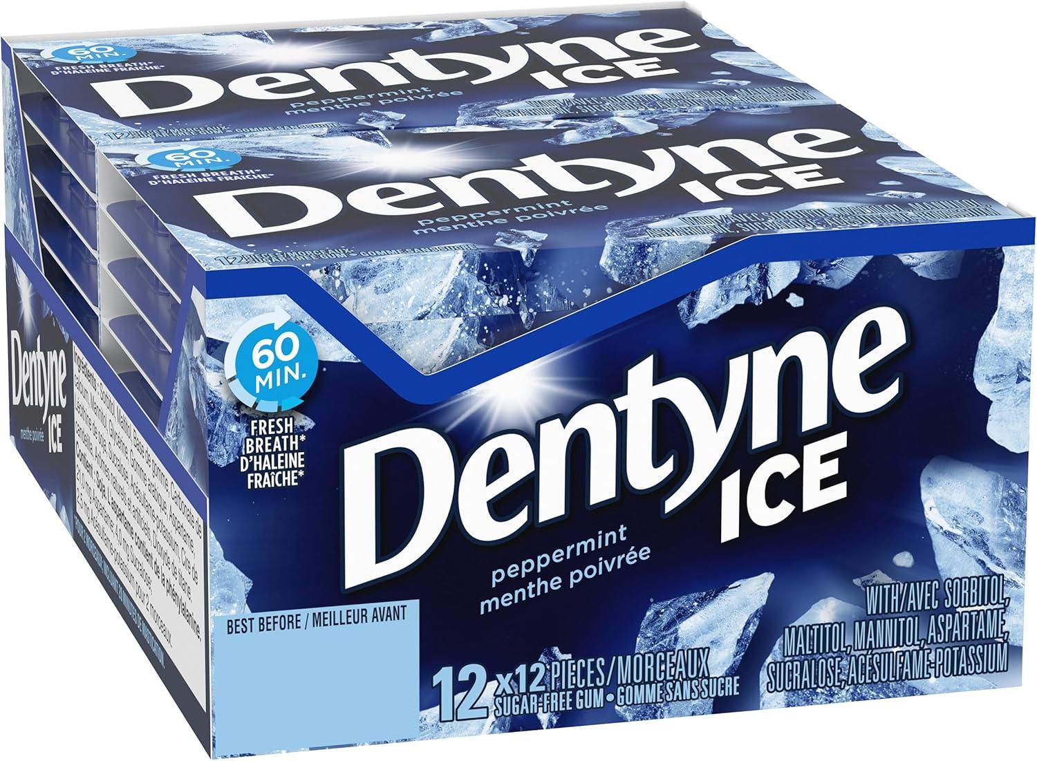 Dentyne Ice Sugar-Free Gum Assorted Variety Gum Pack 24 Packs (288 ...
