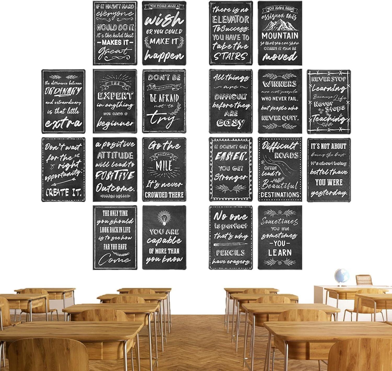 Saiki 4 PCs Inspirational Wall Posters - Growth Mindset Decor for ...