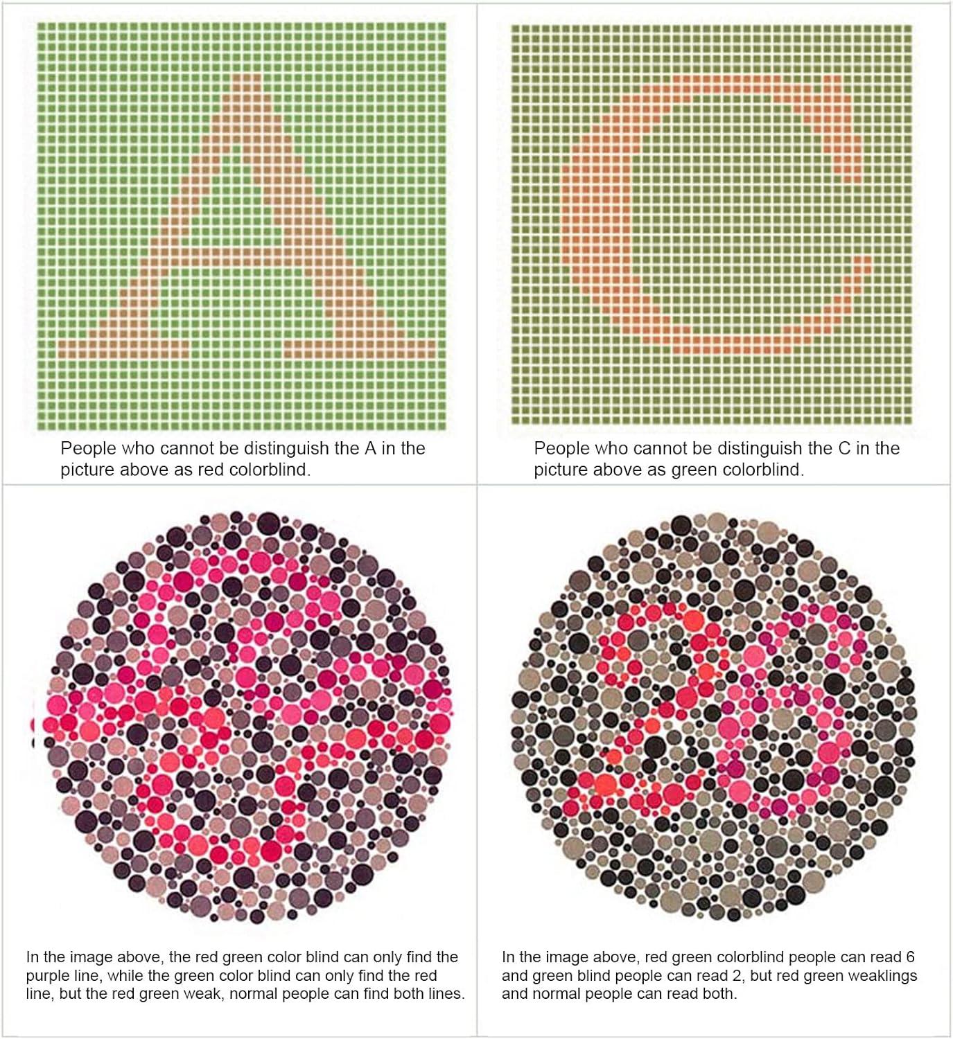 Red Green Color Blindness Glasses - Weakness Correction for Driving ...