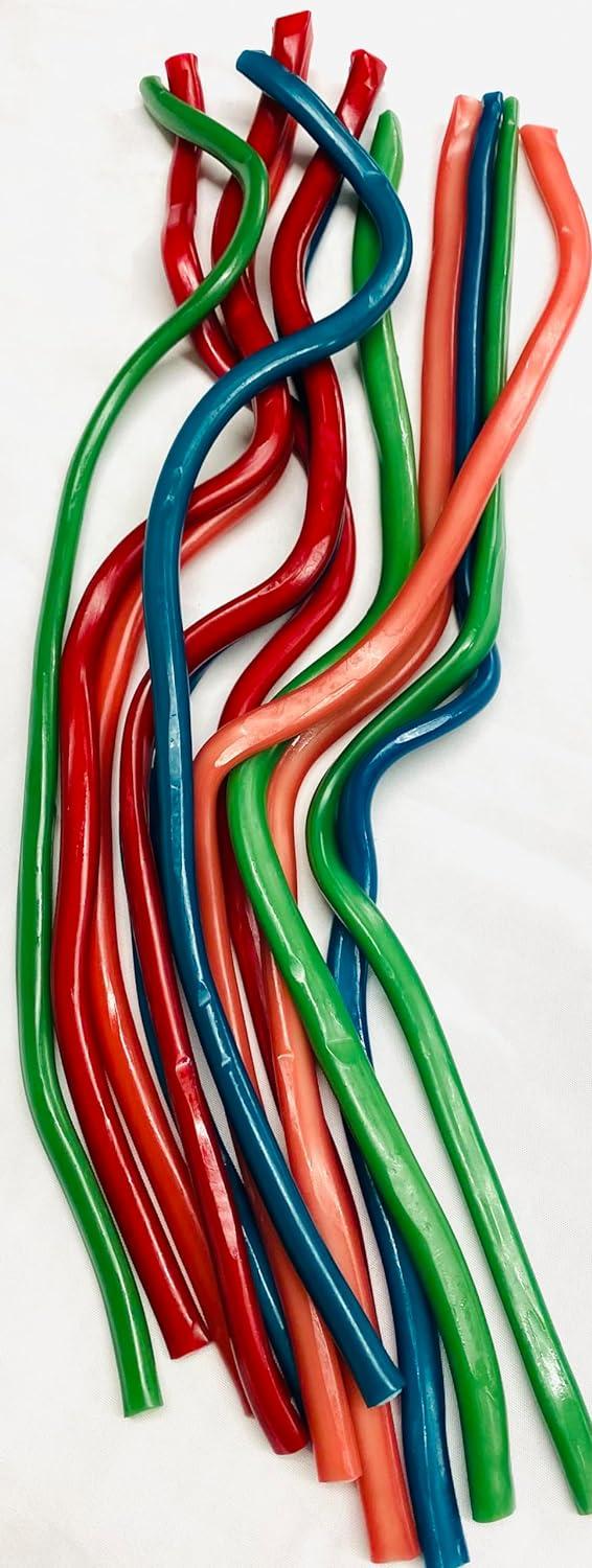 12 x Bebeto Giant Fruit Sweet Cables - Strawberry Apple Raspberry & Blueberry Flavoured - Gift ...