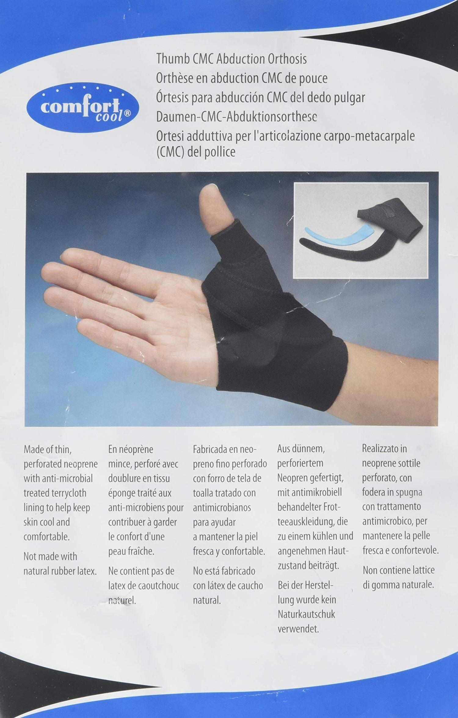 Buy Comfort Cool Thumb CMC Abduction Splint - Right Hand Small Size ...