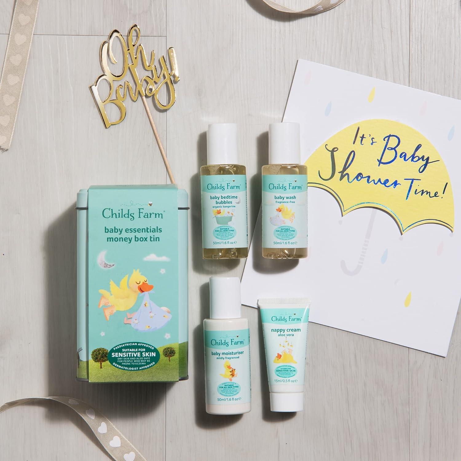 Childs Farm Baby Little Essentials Money Box Tin | Baby Bedtime Bubbles ...