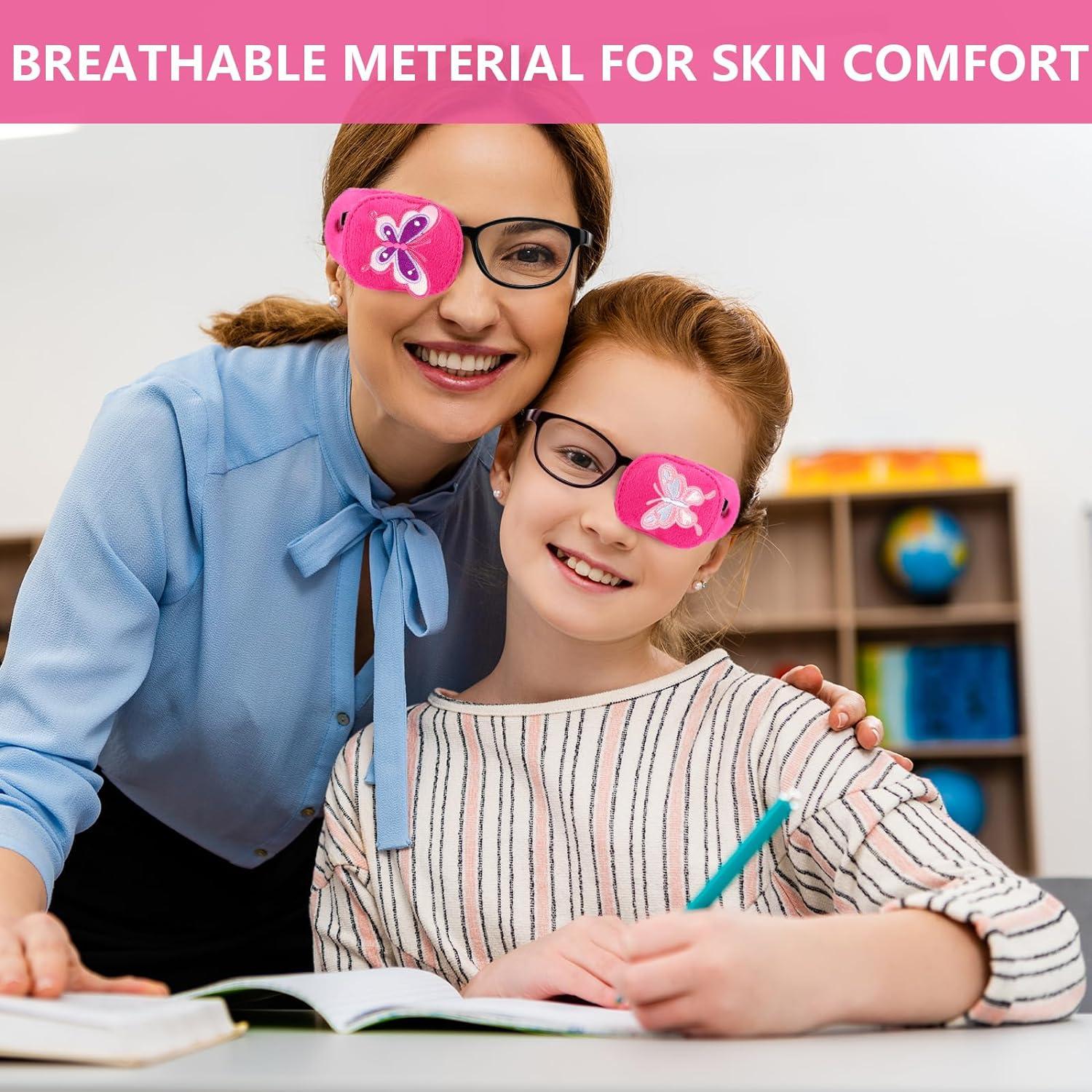 2 Piece Kids Reusable Eye Patches for Glasses - Treating Lazy Eye ...