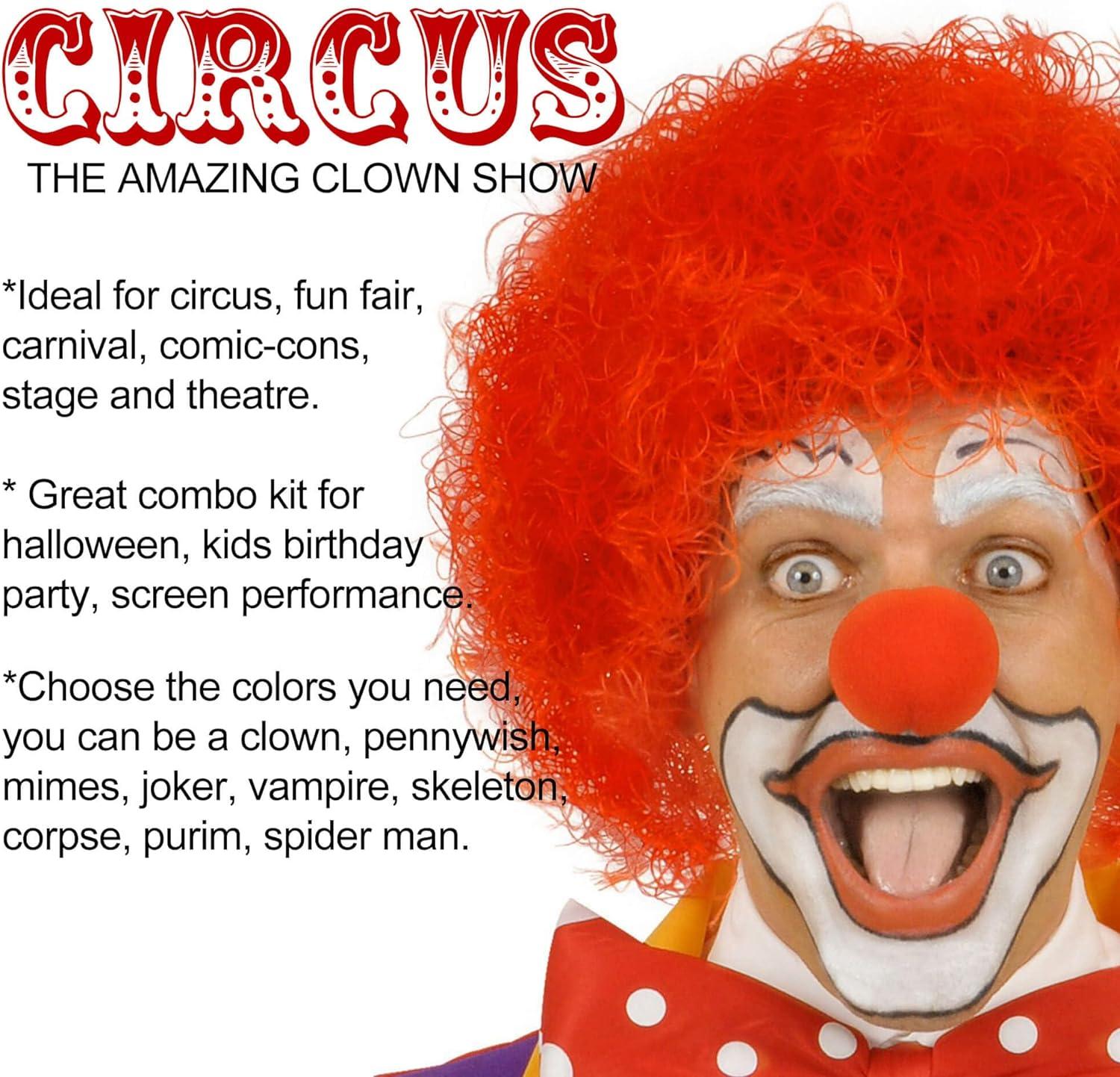 CCbeauty Clown Makeup Kit - Professional Oil Based Face Paint for ...