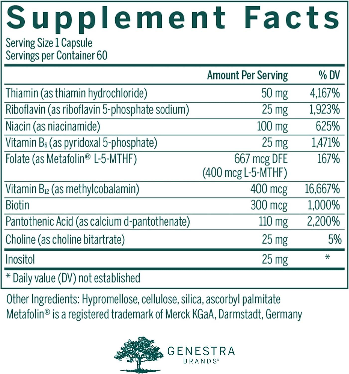 Genestra Brands Active B Complex 60 Capsules | Complete B Vitamin Supplement | Buy Now with ...