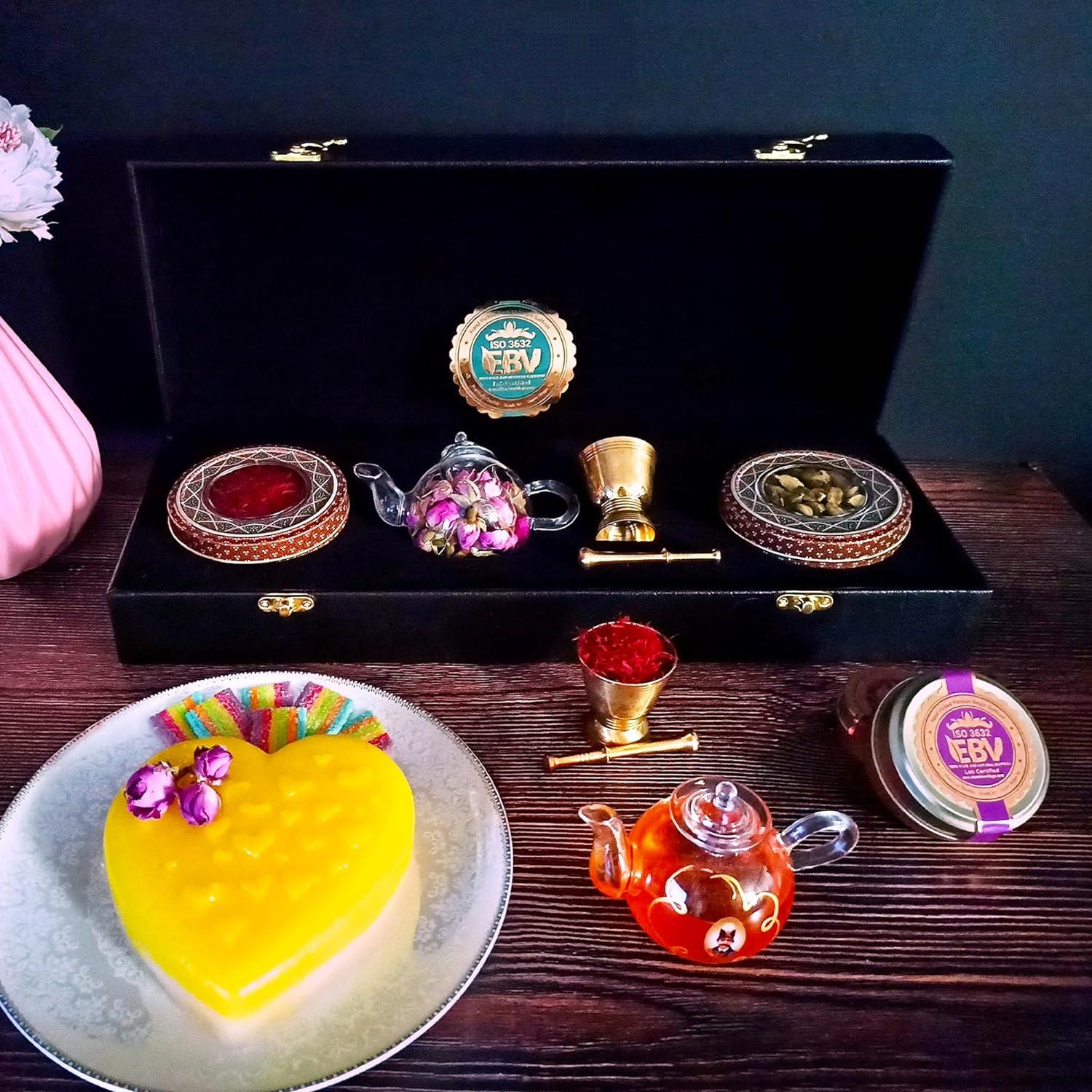 Luxurious Saffron Gift Box for Chefs: 9 Gr Grade A+ Organic Super Negin ...