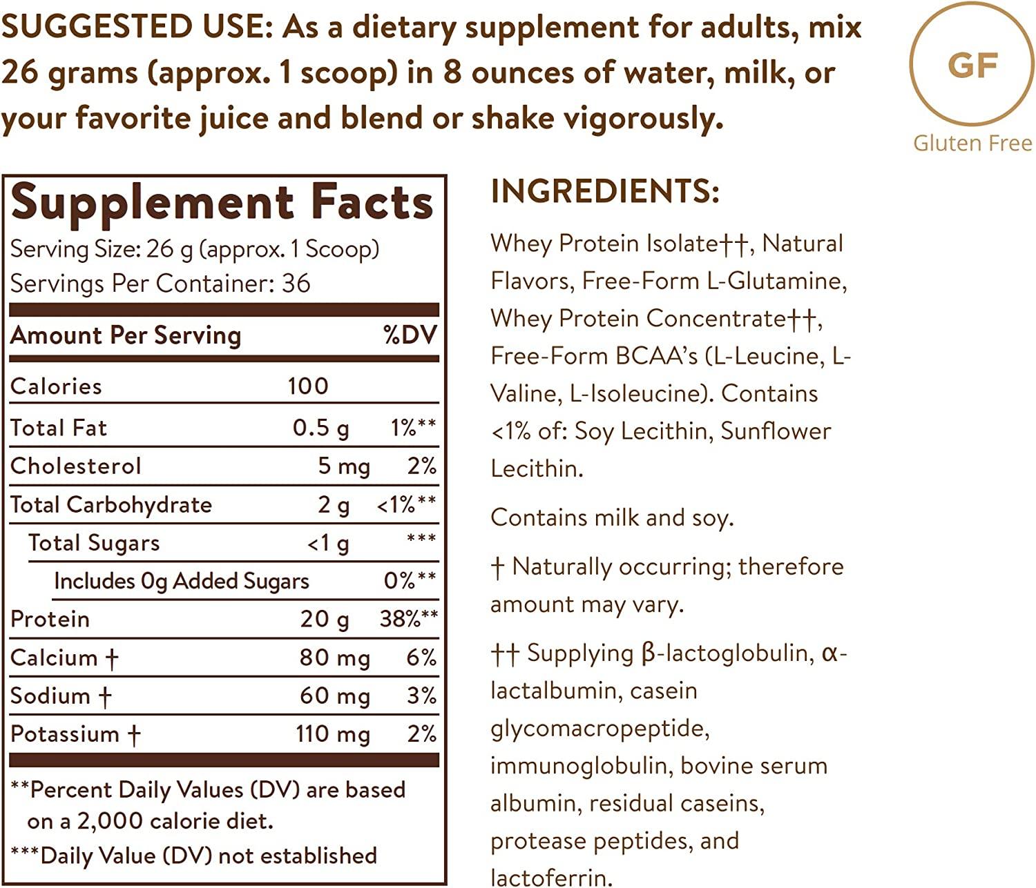 Solgar Whey Protein Powder Vanilla 33 oz - High-Quality Protein ...