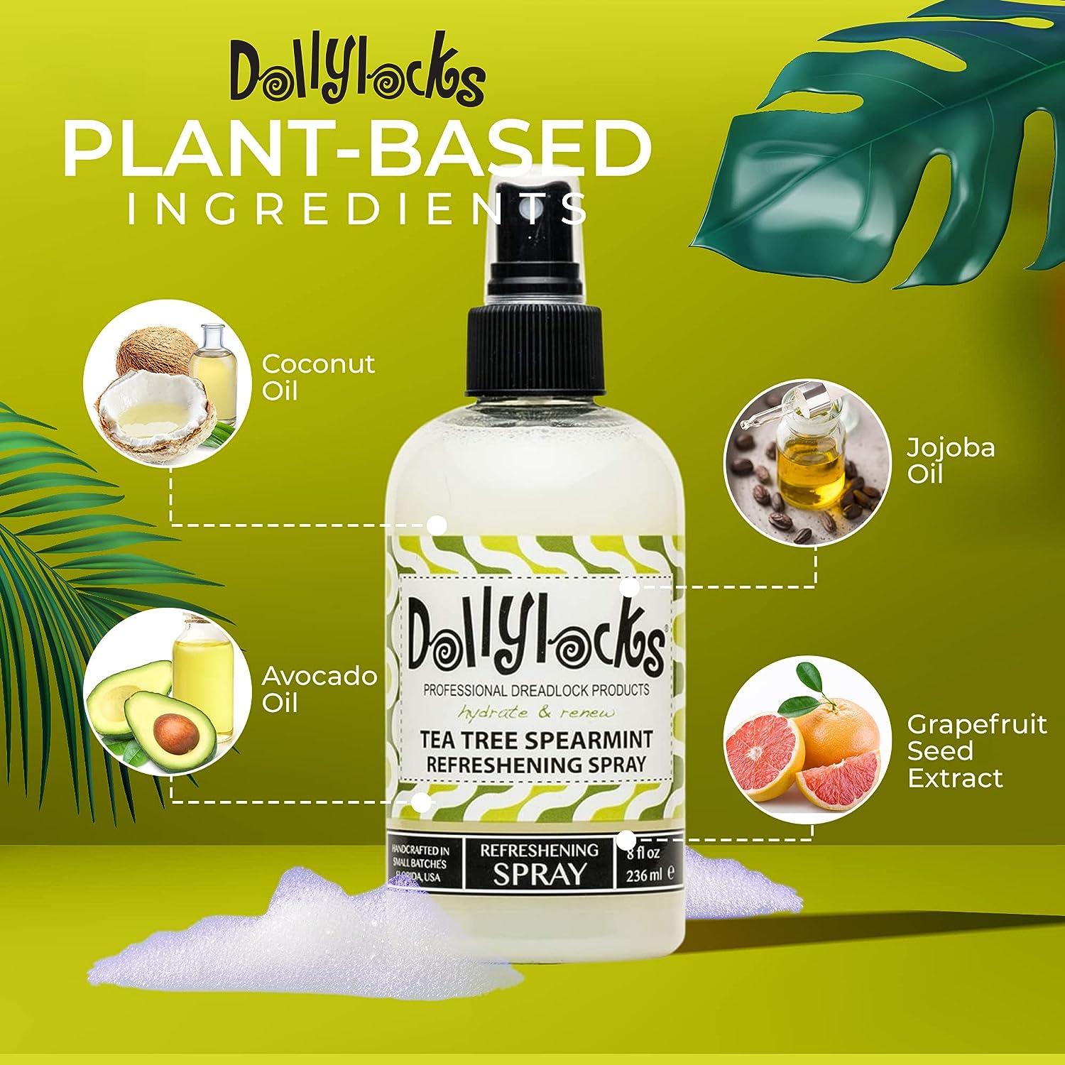 Organic Dreadlock Refreshening Spray - 8oz | Residue-Free Loc and Scalp ...