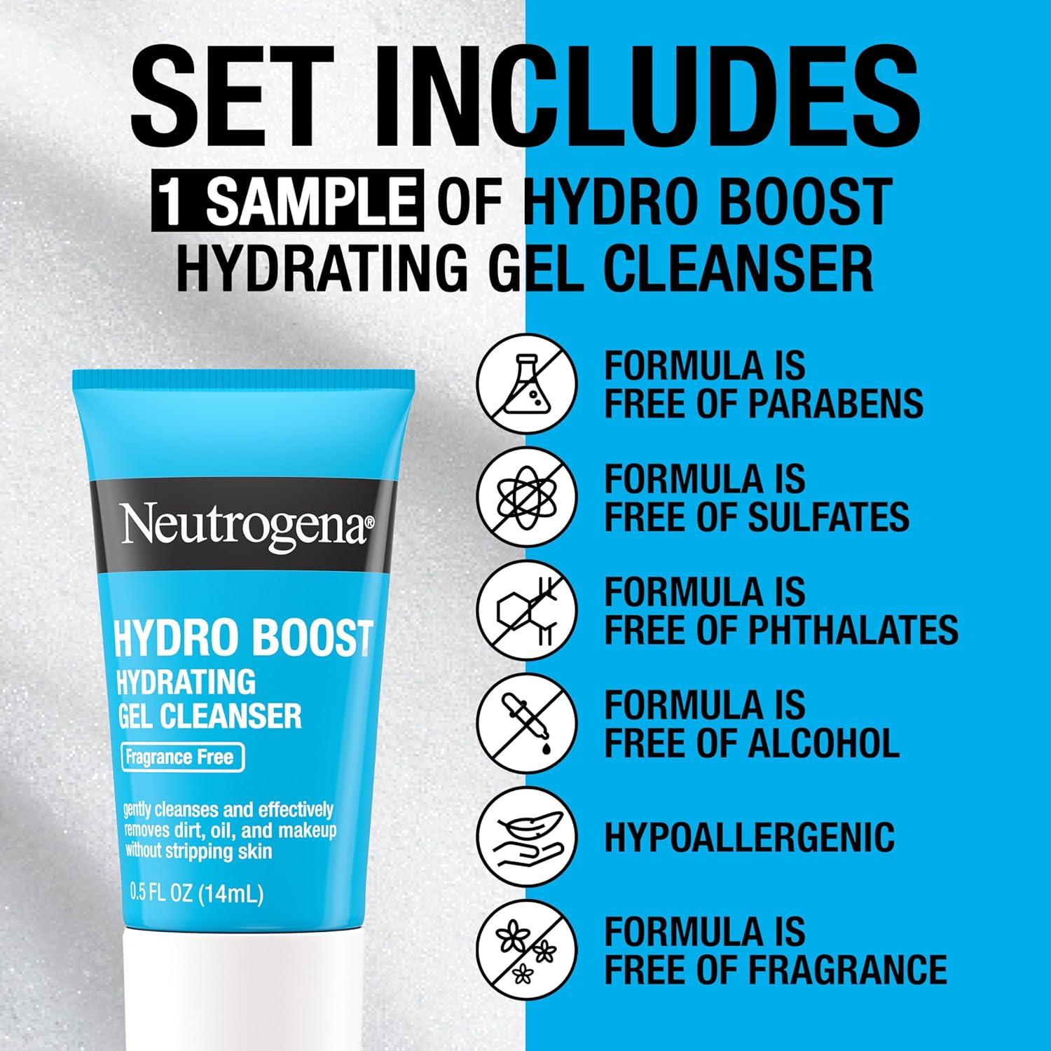 Neutrogena Hydro Boost Skincare Set Face Moisturizer - 1.7 Fl Oz ...