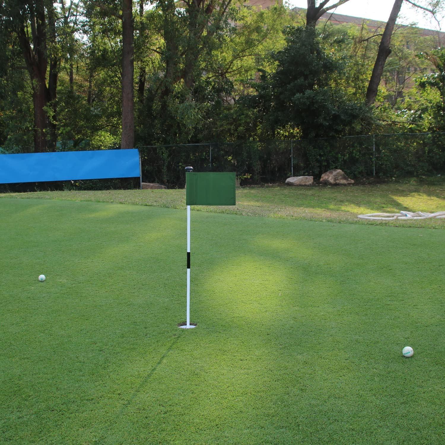 Mini Golf Flags 8x6 for Yard & Indoor Putting Green - 3 Pack (Green ...