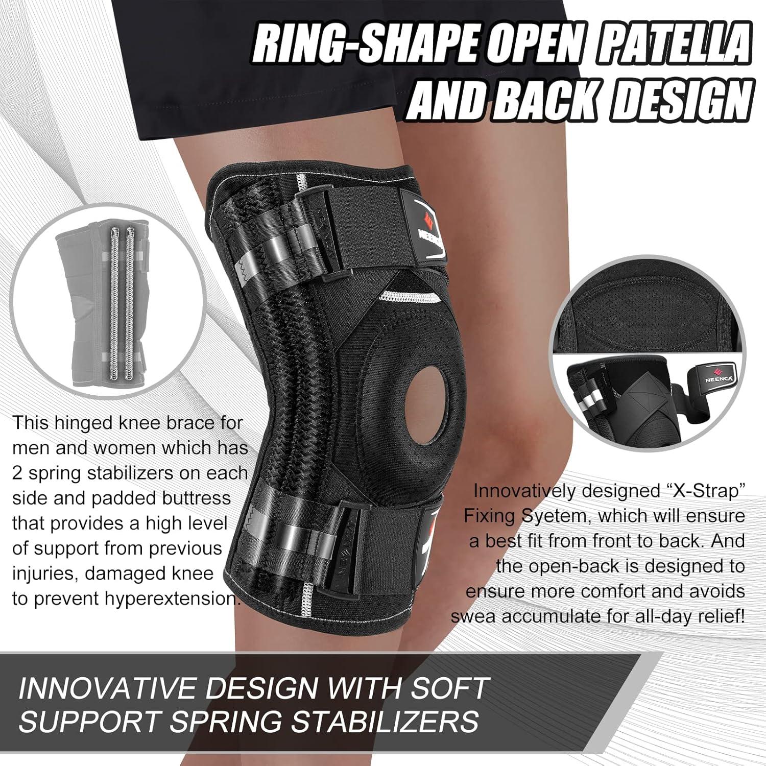 NEENCA Professional Knee Brace for Knee Pain Adjustable Knee Support ...