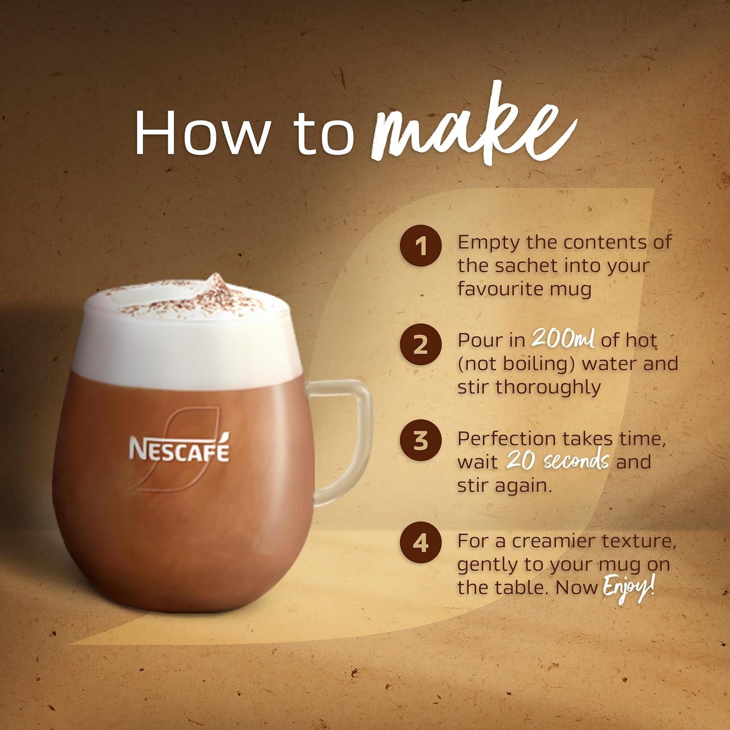 Nescafe Caramel Latte Instant Coffee 8 x 17g Sachets 100% Responsibly ...