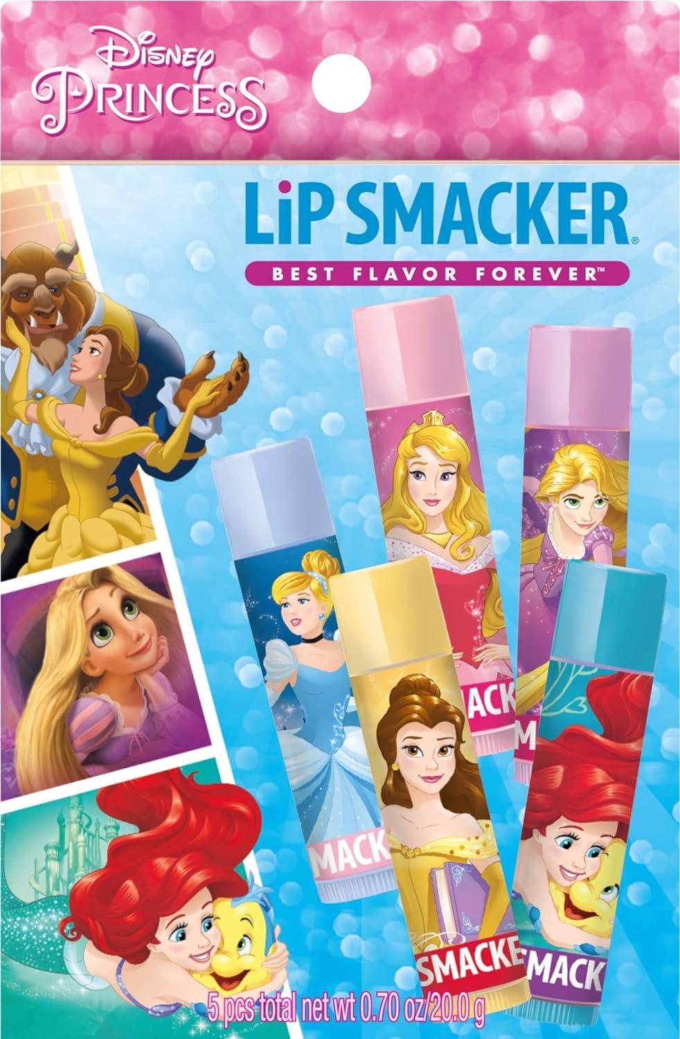 Lip Smacker Disney Princess Lip Gloss Set - 5 pc Story Book Collection ...