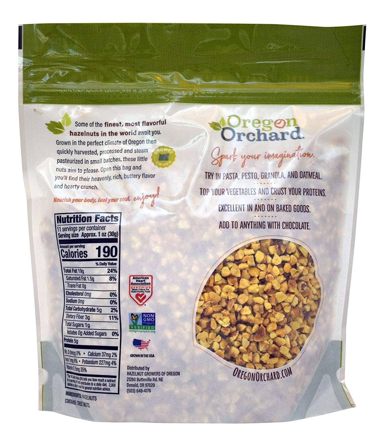 Oregon Orchard Dry Roasted Diced Hazelnuts - Unsalted 12oz Bag | Grown ...