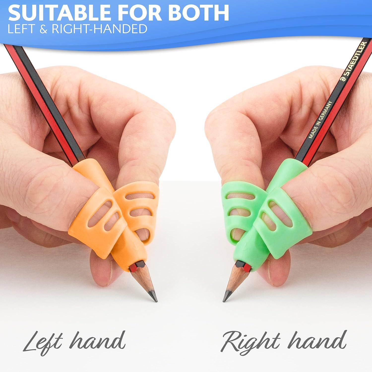 Multi-Colored Pencil Holder for Children - 6 Pack Writing Aid for ...