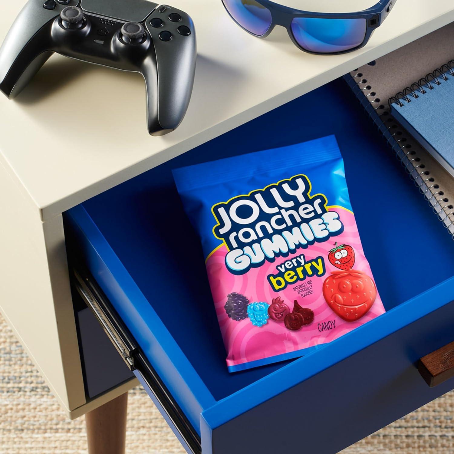 JOLLY RANCHER Very Berry Assorted Fruit Flavored Gummies Candy 13 oz ...