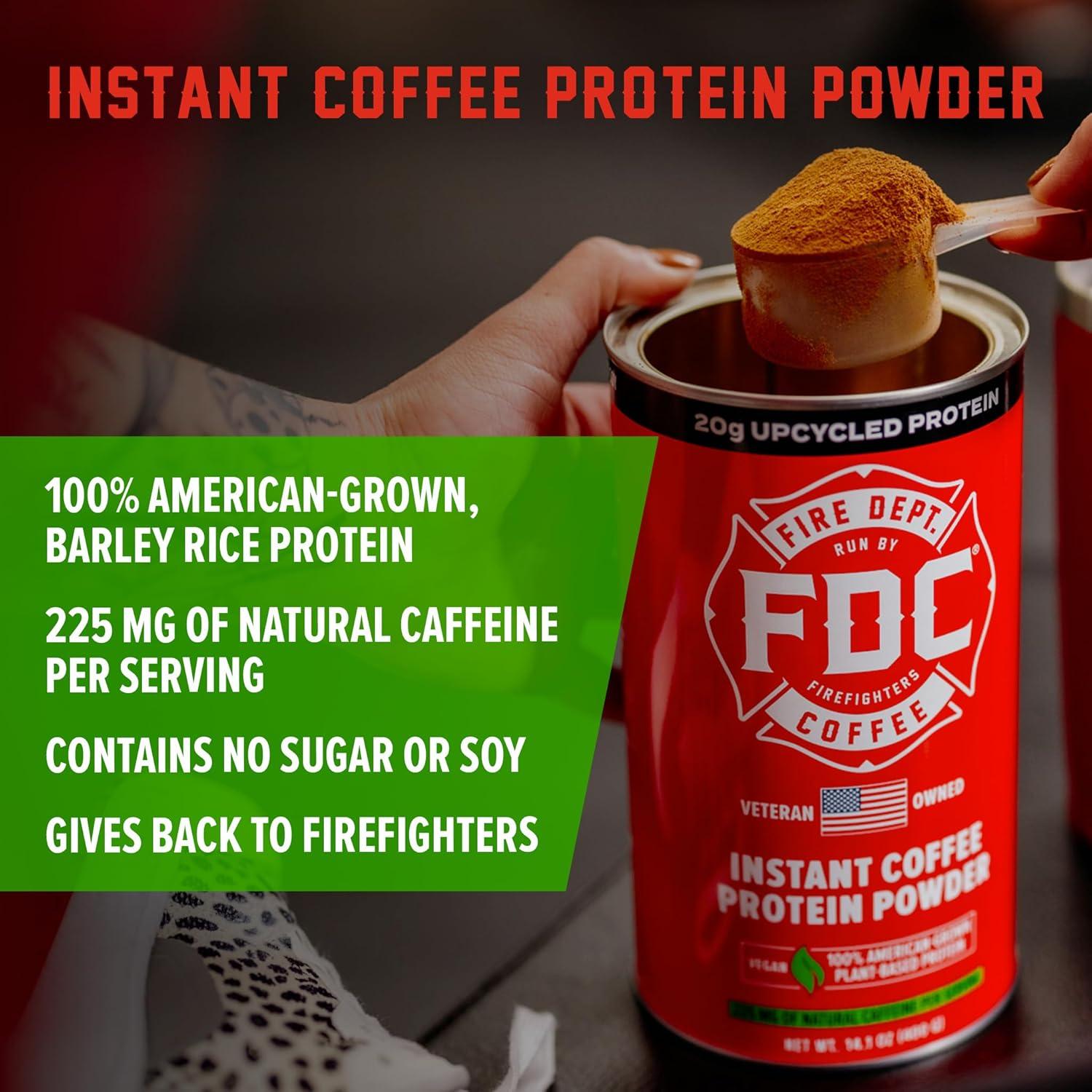 Fire Department Coffee - Veteran-Owned Instant Coffee Protein Powder ...