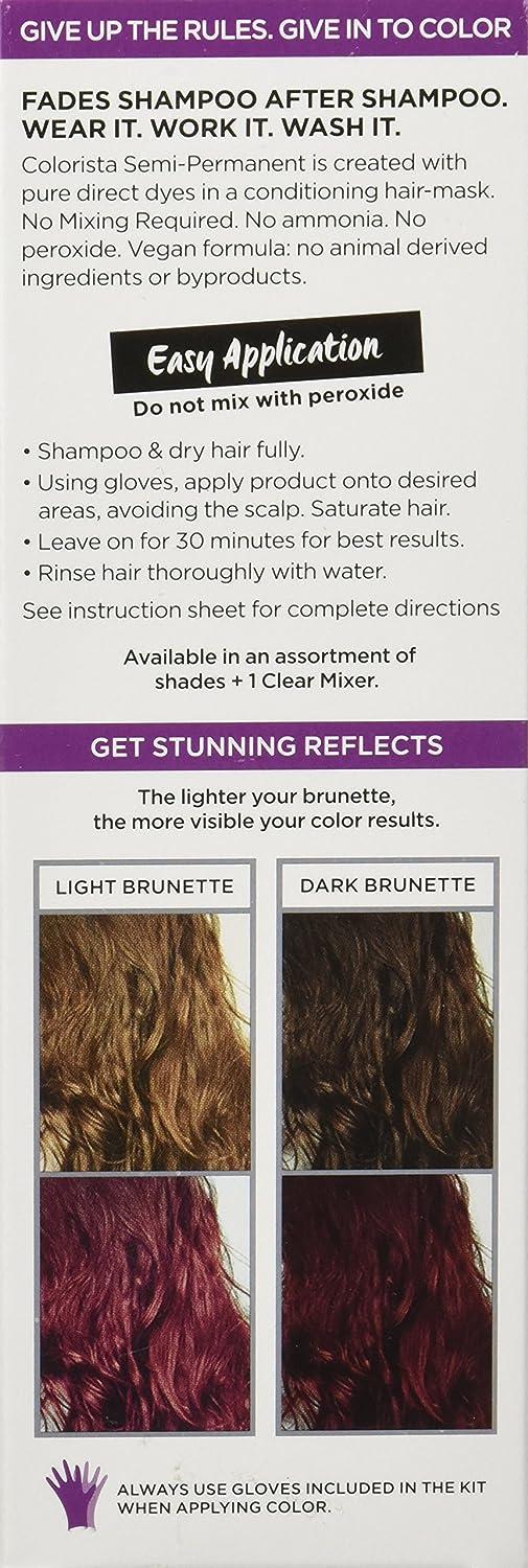L'Oreal Paris Colorista Burgundy Semi-Permanent Hair Color for ...
