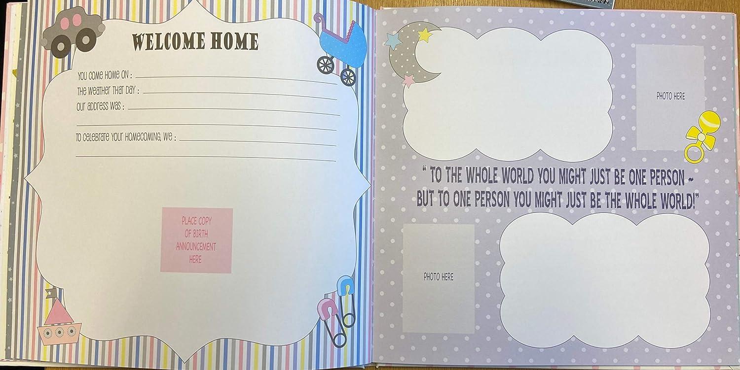 My First Year Baby Record Log Book - Blue | Capture Milestones from ...