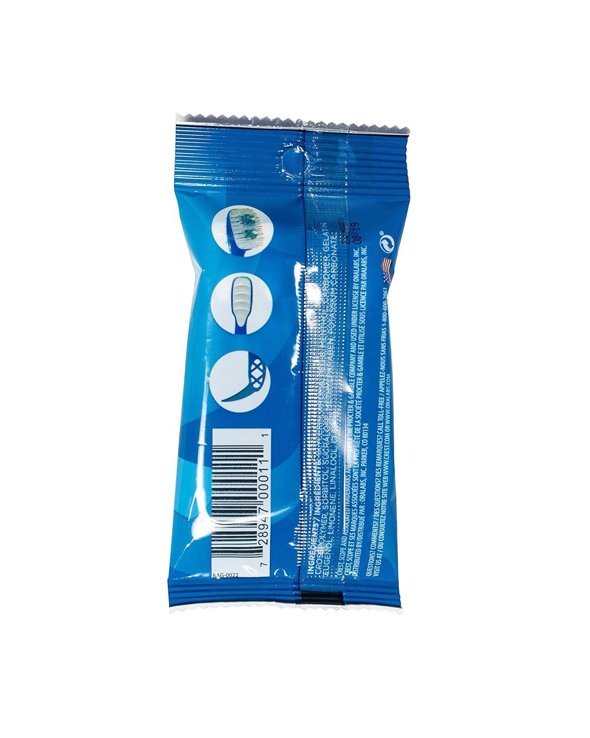 Crest Scope Mini Brushes - Disposable Toothbrushes with Toothpaste and ...