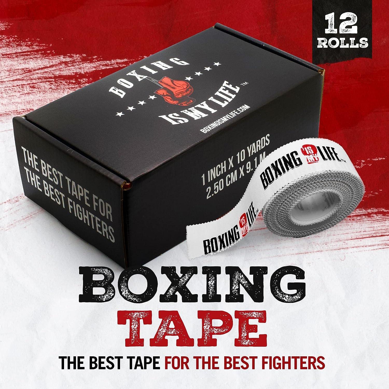Boxing Tape 1 x 10 Yards - 12 Roll Box | Athletic & Sports Tape for ...