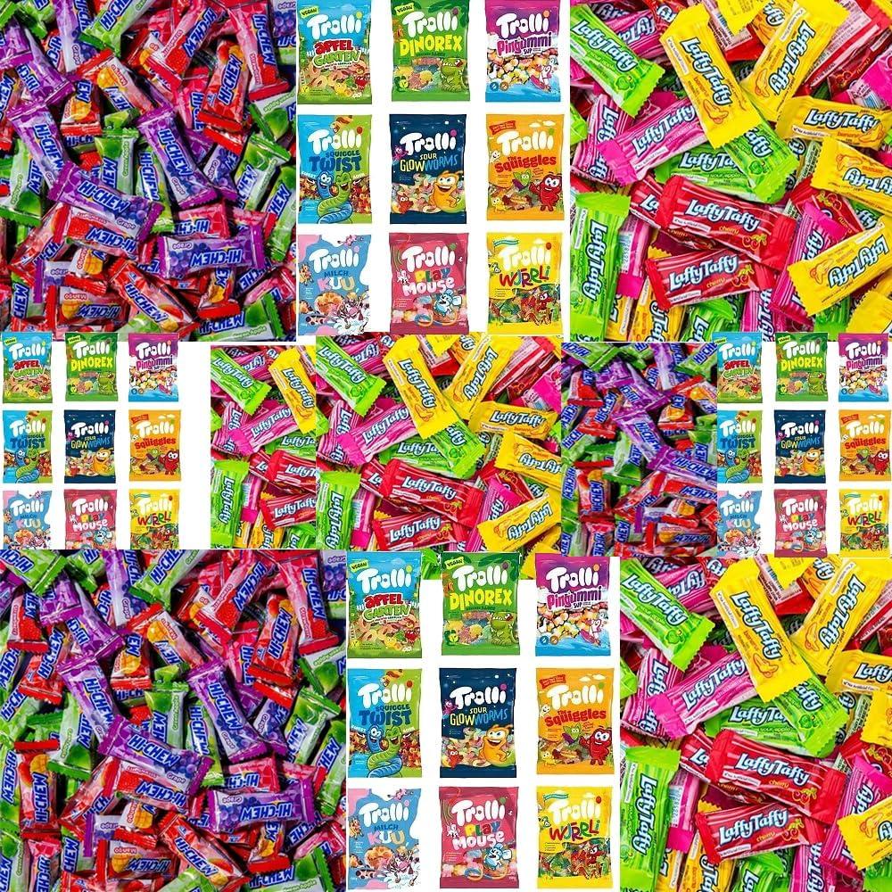 Trolli Hi-Chew Fruit Candy Laffy Taffy Mini Mixed Sweets Gift Box Candy ...