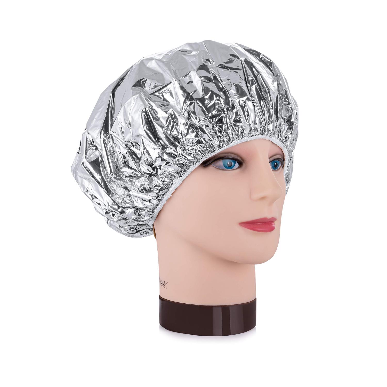 Poniks Aluminum Foil Cap for Perm & Hair Dye | Waterproof Hair Bonnet ...
