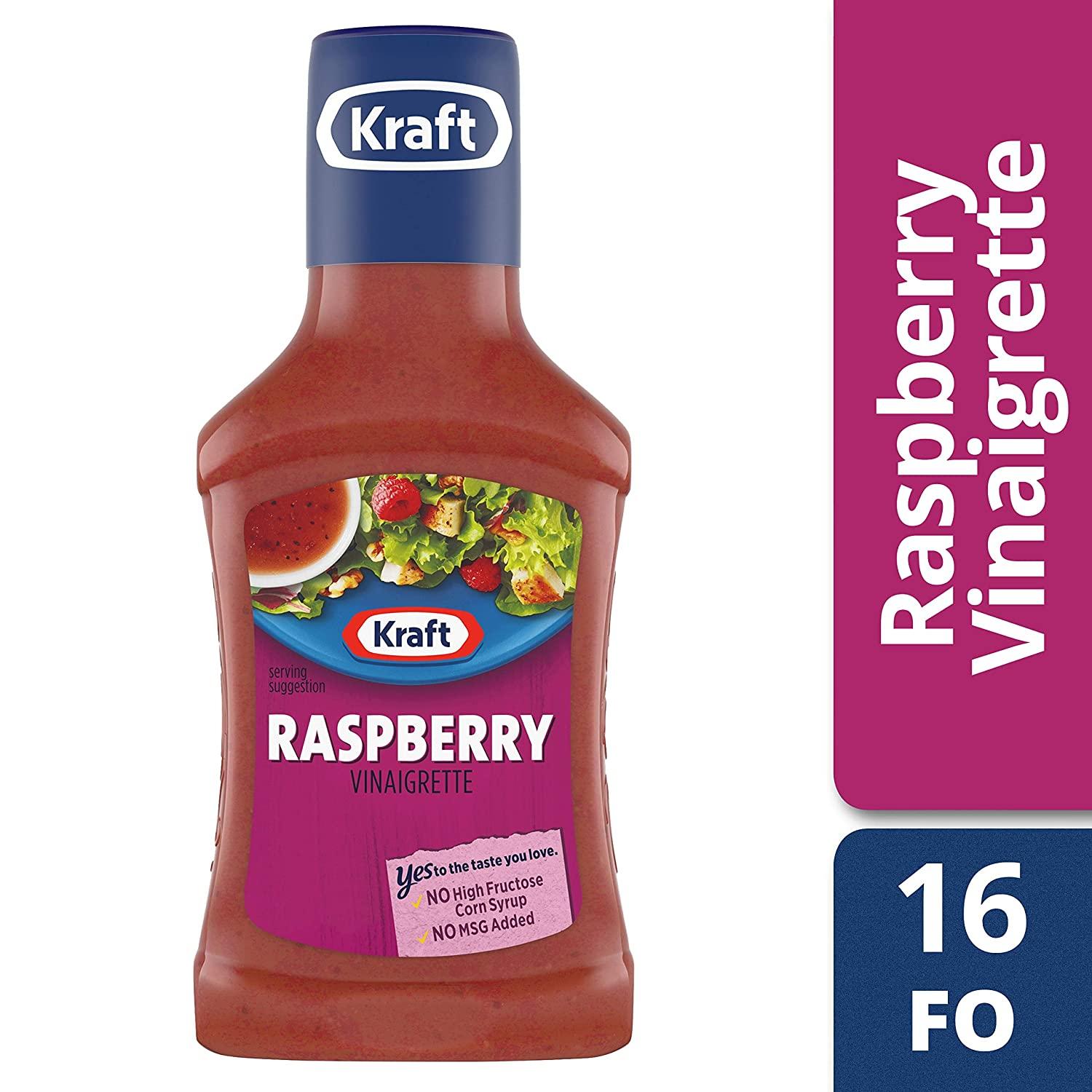 Kraft Raspberry Vinaigrette with Poppy Seeds Dressing 8 fl oz ...