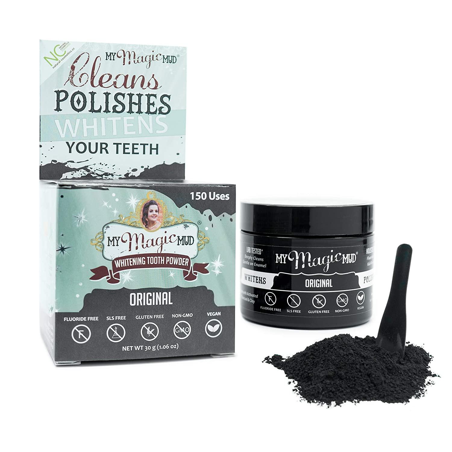 My Magic Mud Whitening Tooth Powder - Charcoal Polishing & Brightening ...