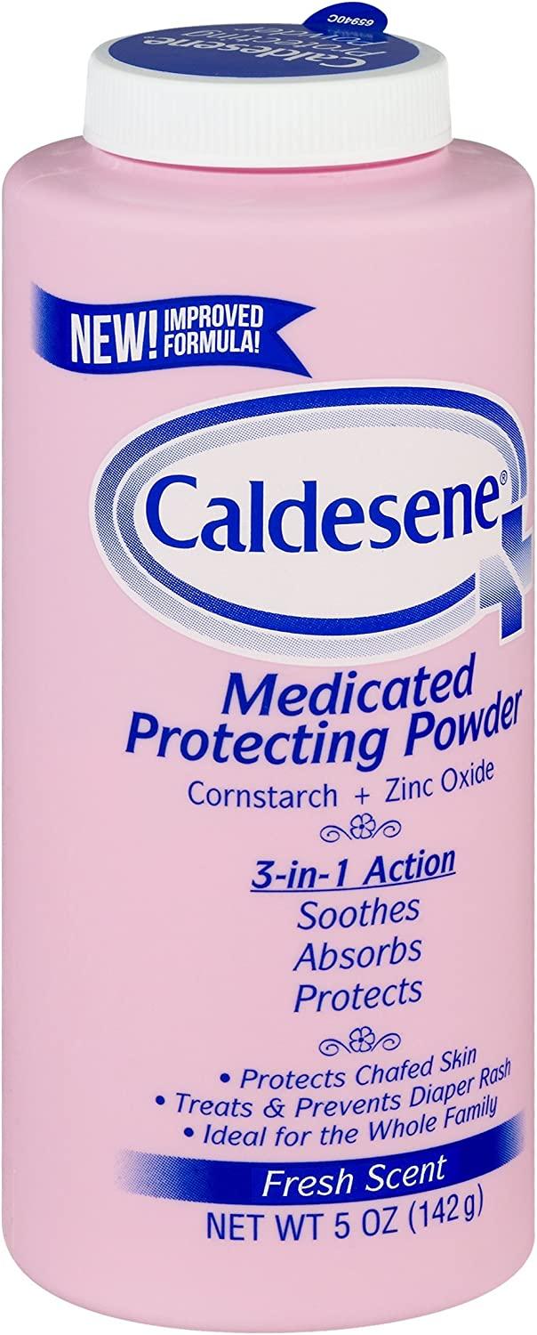 Caldesene Medicated Protecting Powder 5oz - Cornstarch & Zinc Oxide ...