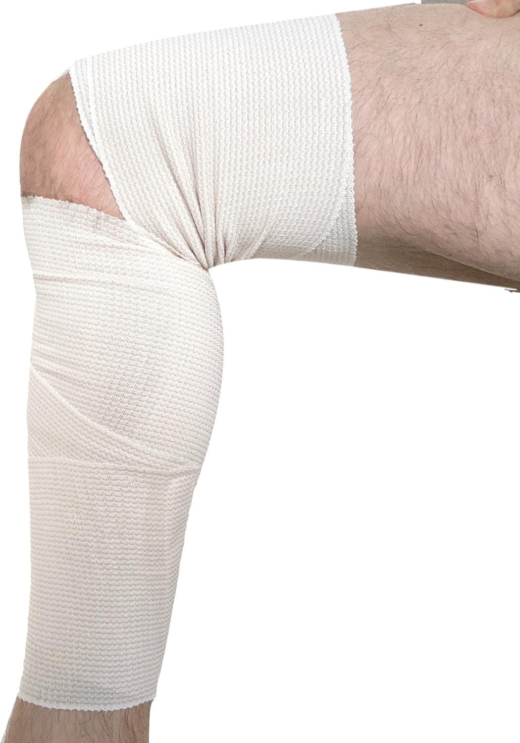 HGP Elastic Bandage Wrap 4 Pack - Extra Wide 6 X 15' Compression Wrap ...