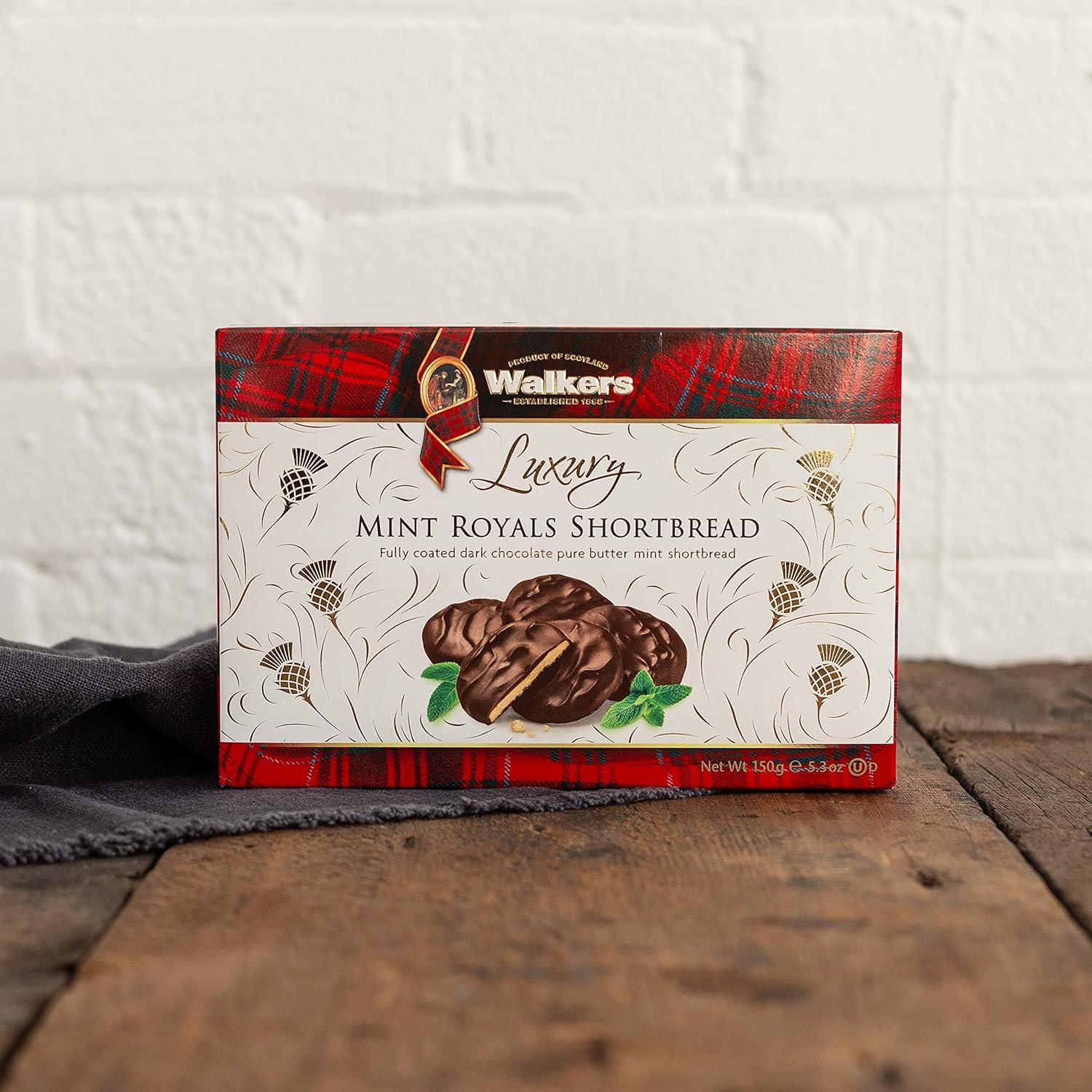 Walkers Shortbread Luxury Mint Royals Shortbread Traditional Pure ...