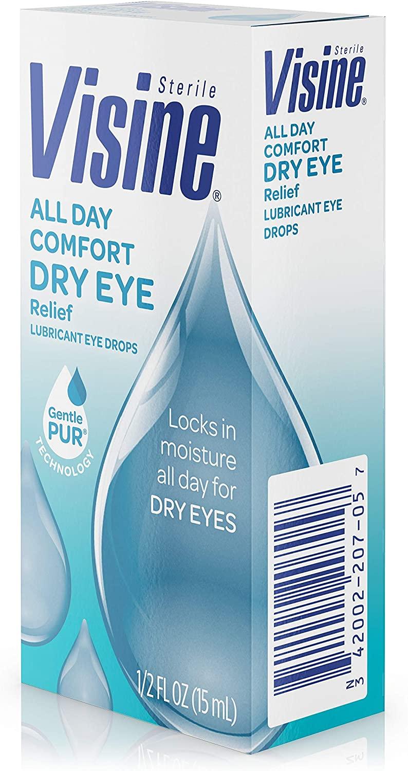 Visine All Day Comfort Dry Eye Relief Eye Drops - 0.5 fl. oz - Up to 10 ...