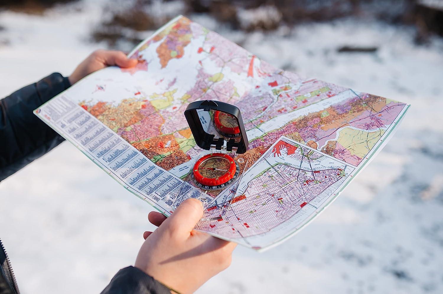 Sighting Compass Mirror Adjustable Declination - Boy Scout Compass ...