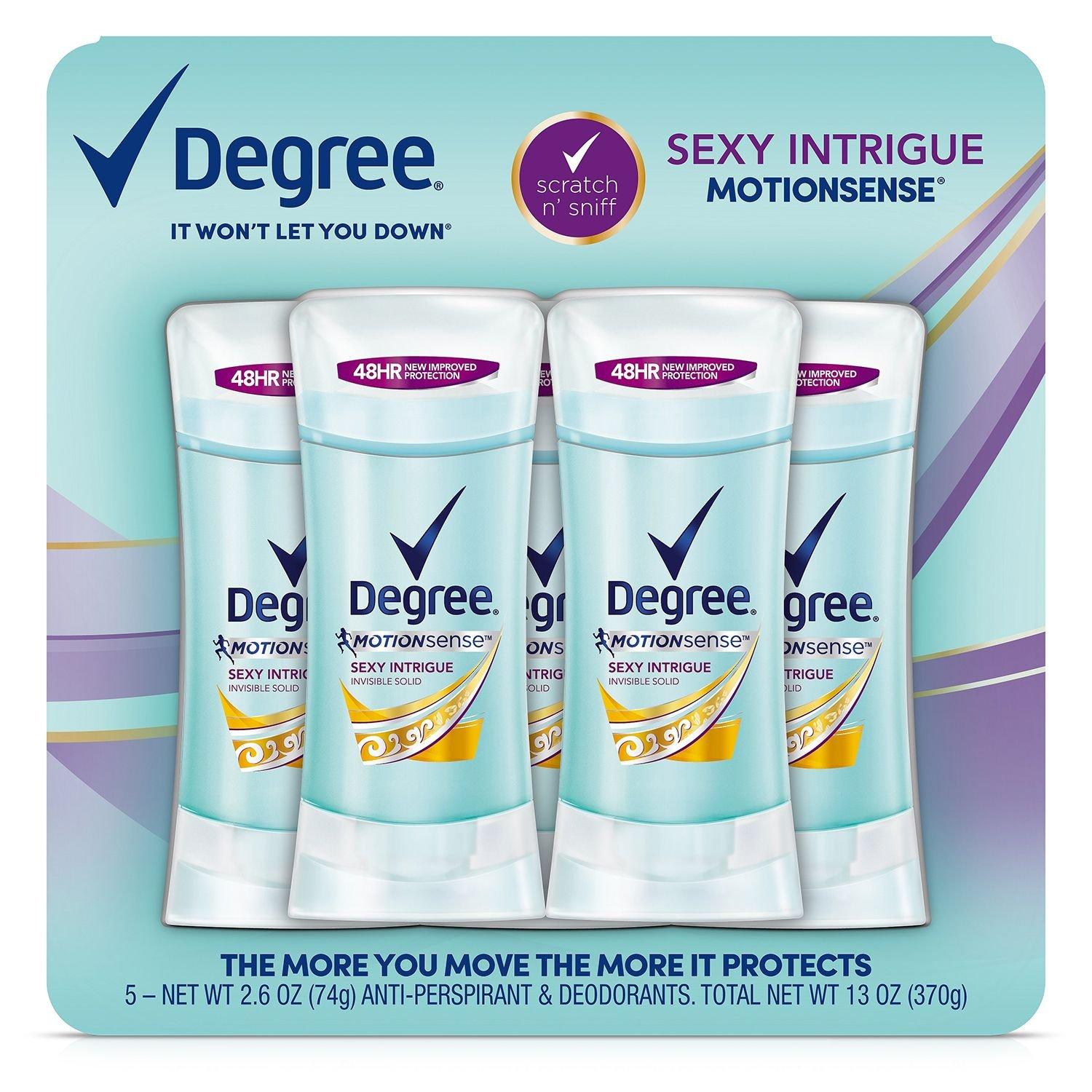Degree Motionsense Deodorant Sexy Intrigue 2.6 oz. 5 pk | Buy Now with ...