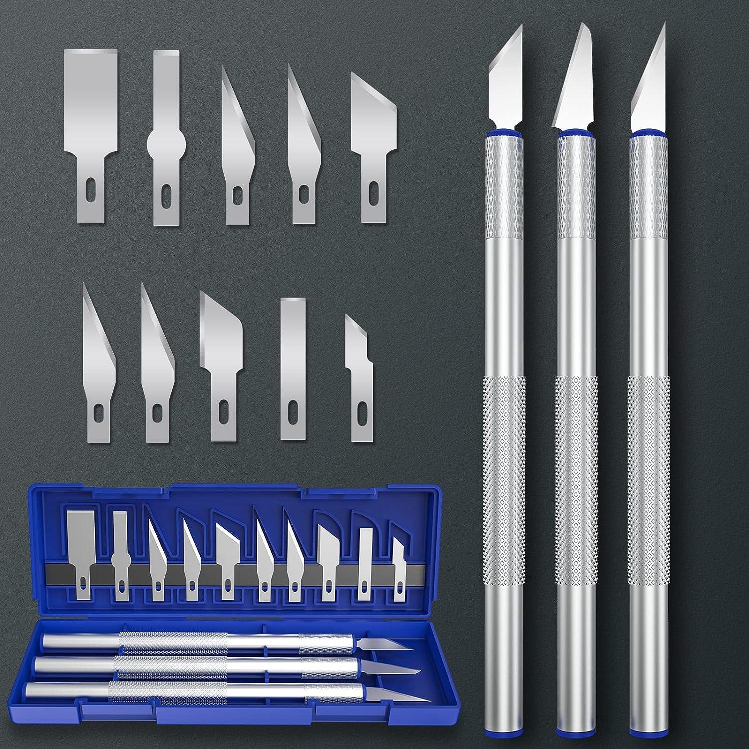 15Pcs Precision Craft Hobby Knife Set for Carving, Modeling ...
