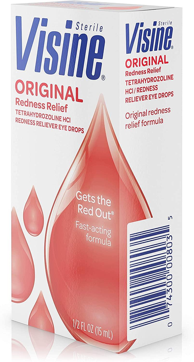 Visine Original Redness Relief Eye Drops | 0.5 Fl. Oz | Buy Now with ...