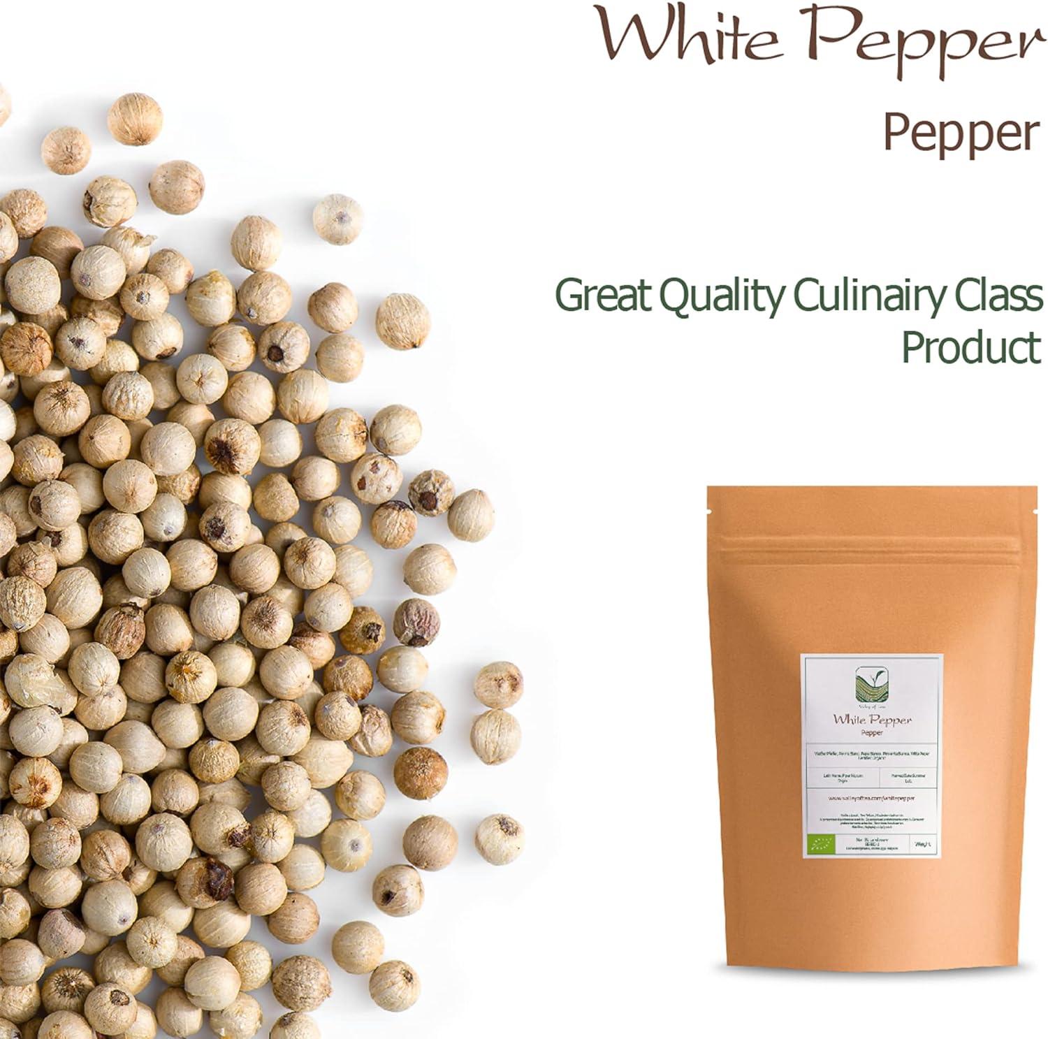 White Peppercorns Whole 100g - Premium White Peppercorn Spice