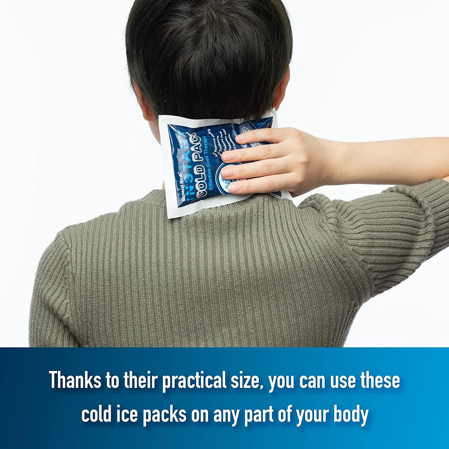 Instant Ice Cold Pack (4x 5.5) Set of 25 Disposable Cold Therapy Ice ...