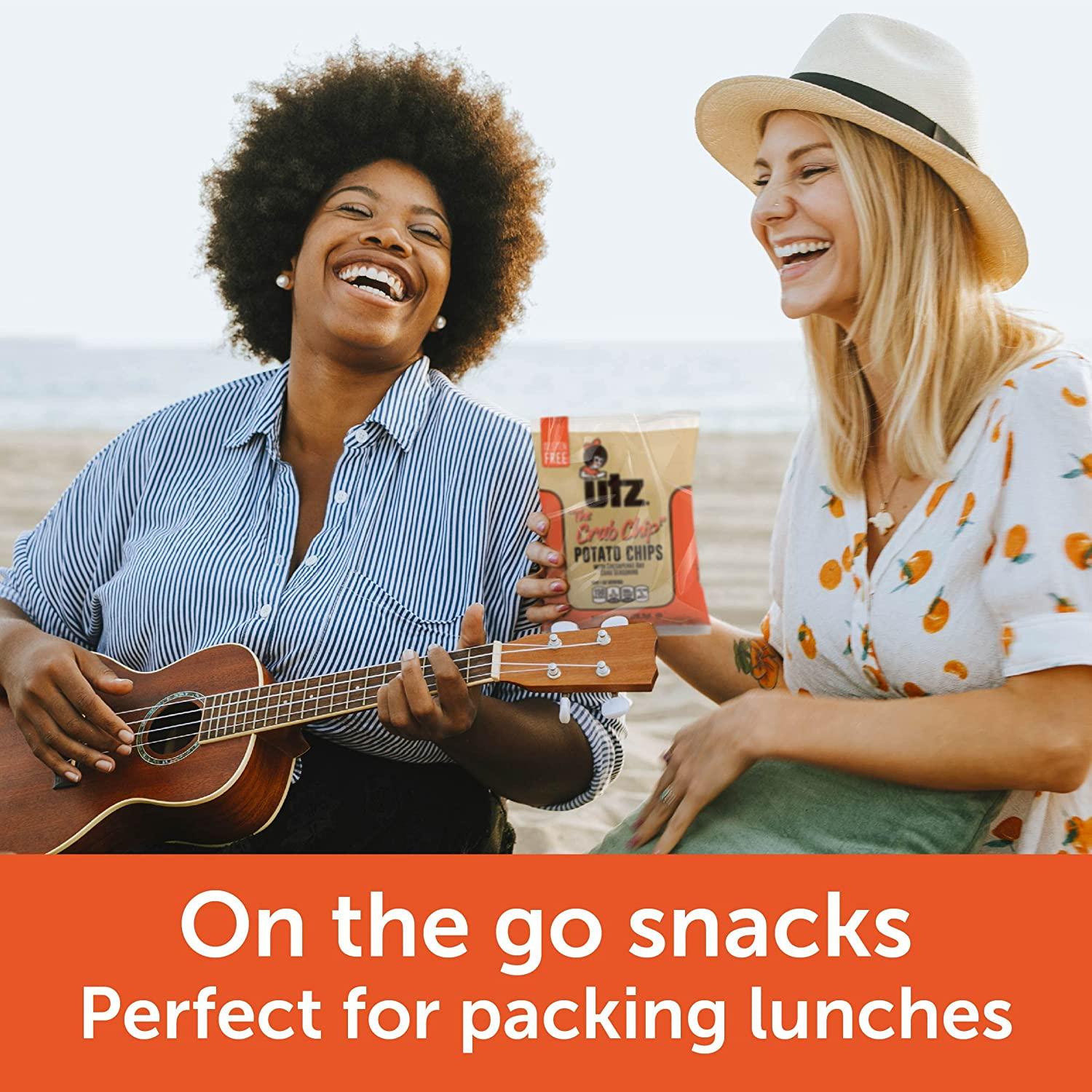 Utz Crab Potato Chips 42 Ct - Trans-Fat Free, 1 oz Individual Snacks ...